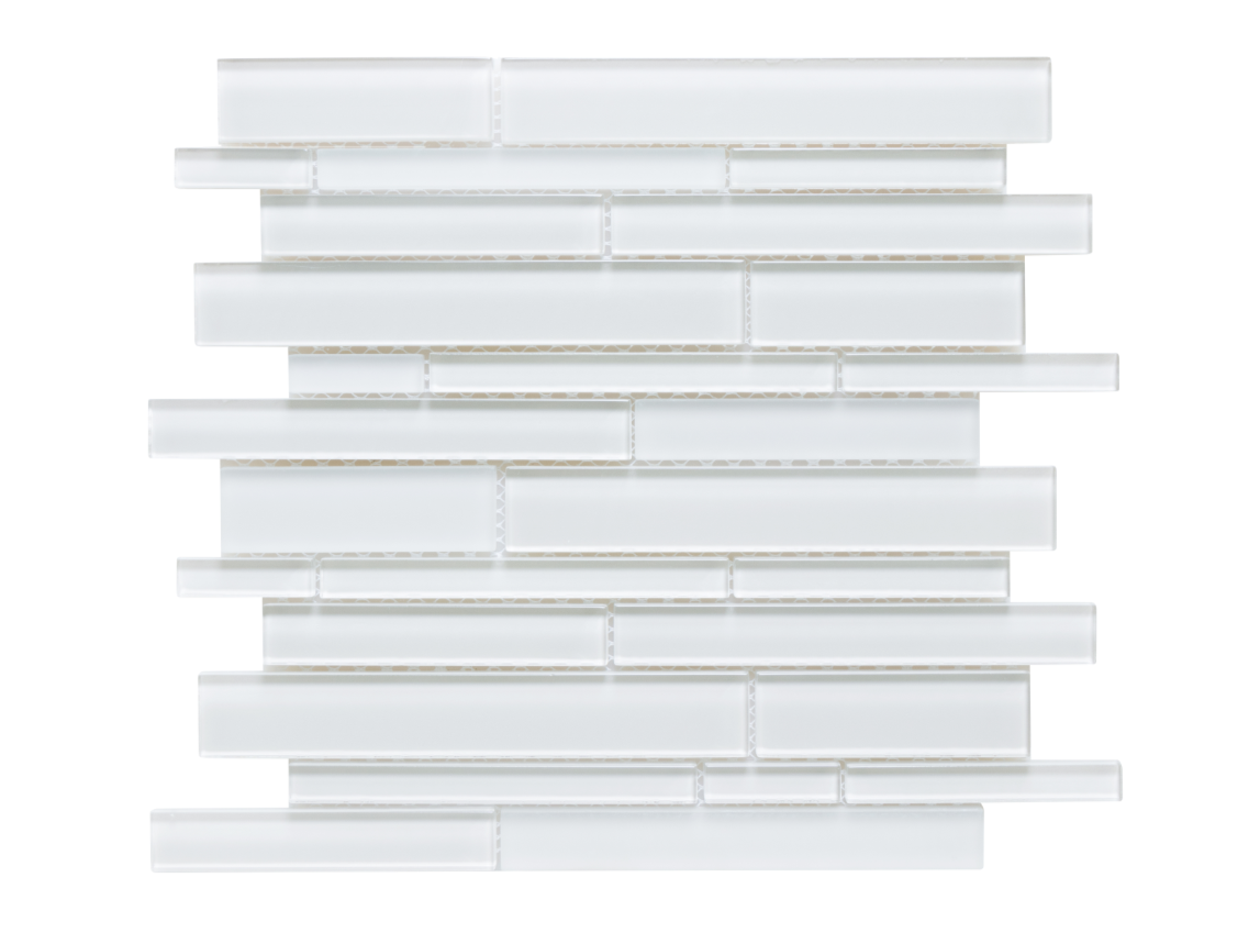 Interlocking Glass Mosaic Tile, Backsplash for Kitchen and Bathroom ...
