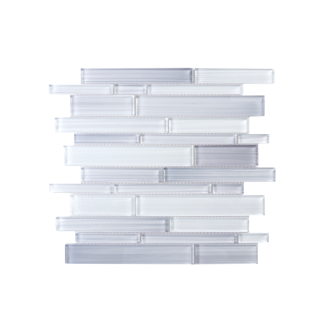 Interlocking Hand Painted Glass Mosaic Tile, Backsplash for Kitchen an ...